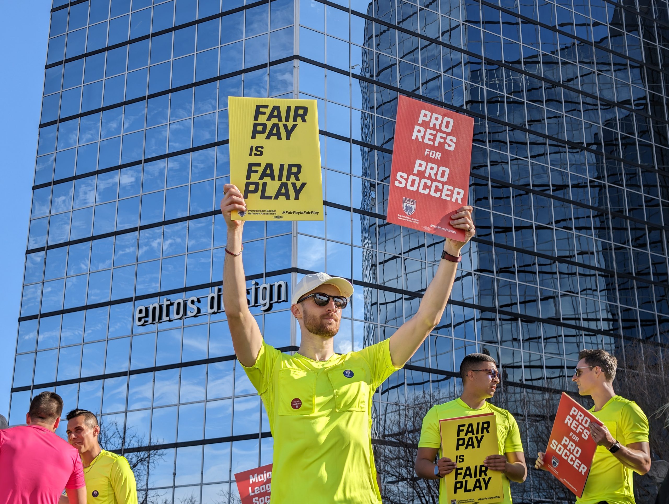 MLS referees picket in Dallas as the season starts with a lockout - 3rd ...