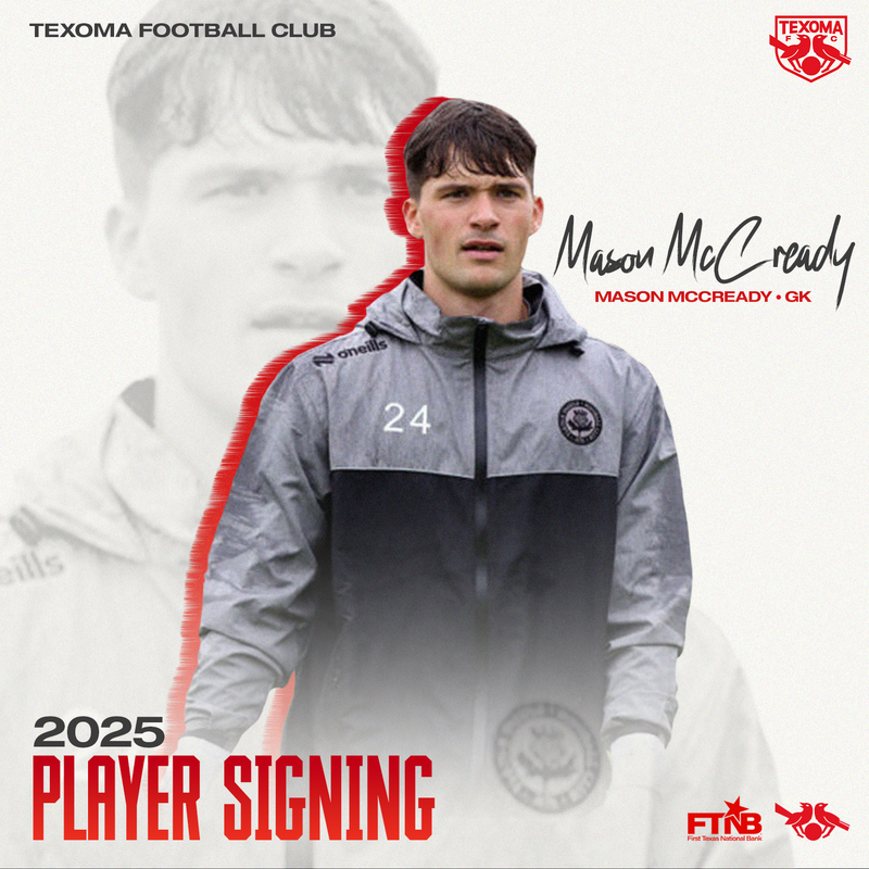 Texoma FC signs Mason McCready as first player in club history - 3rd Degree