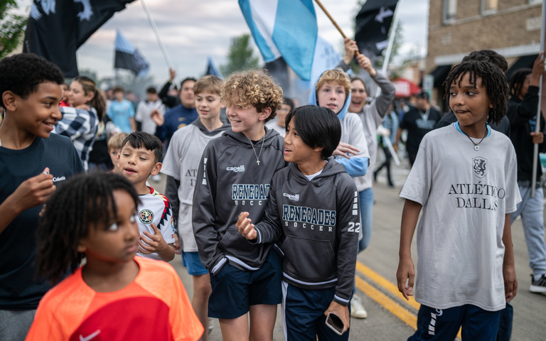 Photos: The Atlético Dallas brand reveal event from Garland City Square ...