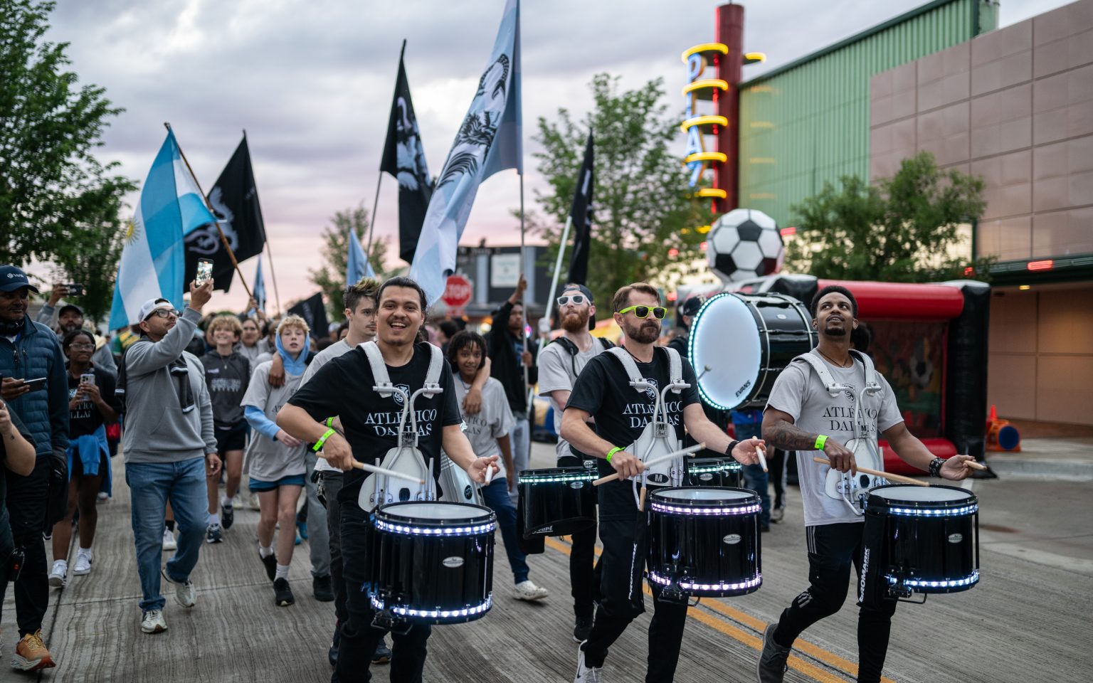 Photos: The Atlético Dallas brand reveal event from Garland City Square ...